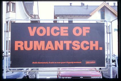 Romanche, lengua propia de suiza : Sobre Suiza